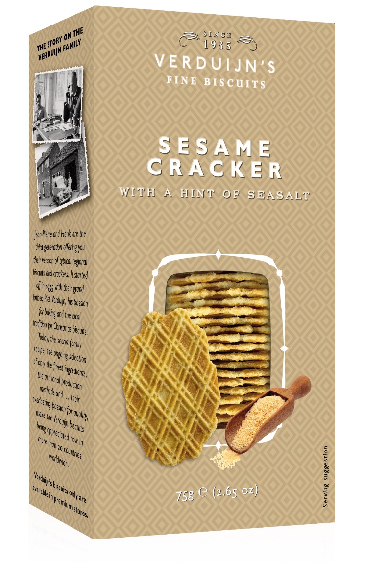 VERDUIJN'S - Cracker mit Sesam und Meersalz 75g