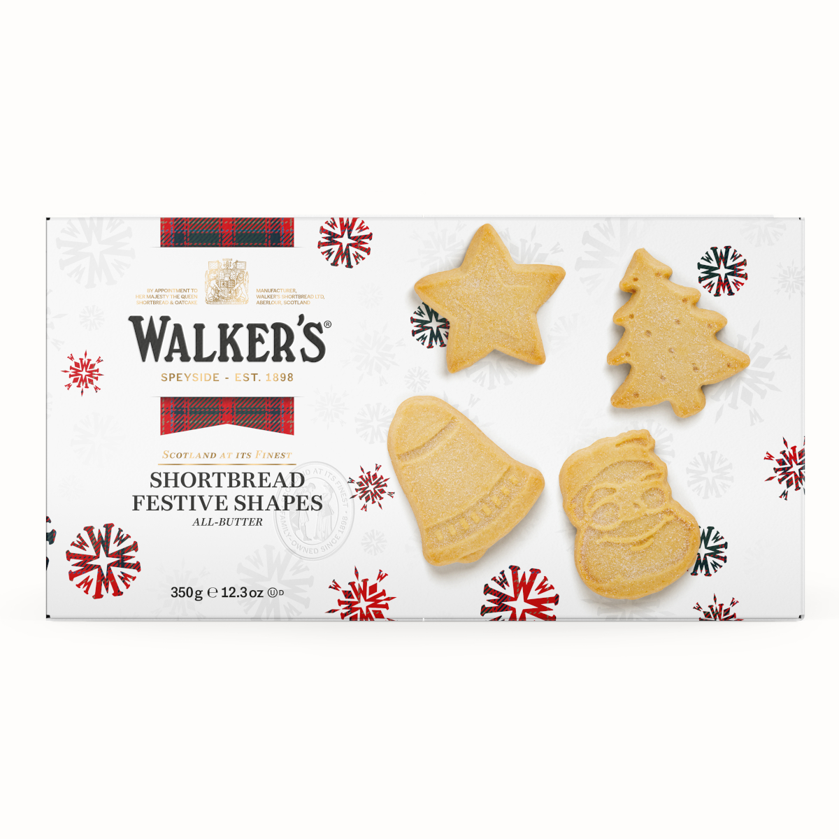 Walkers Shortbread – Festive Shapes Shortbread 350g