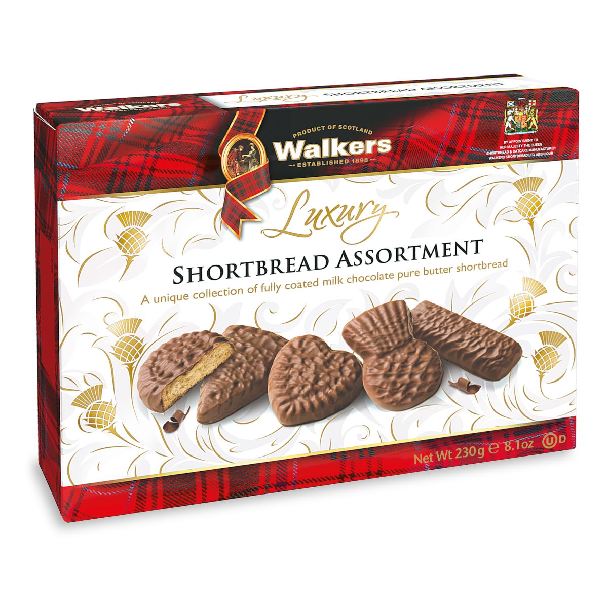 Walkers Shortbread - Luxury Shortbread Auswahl mit Schokolade 230g