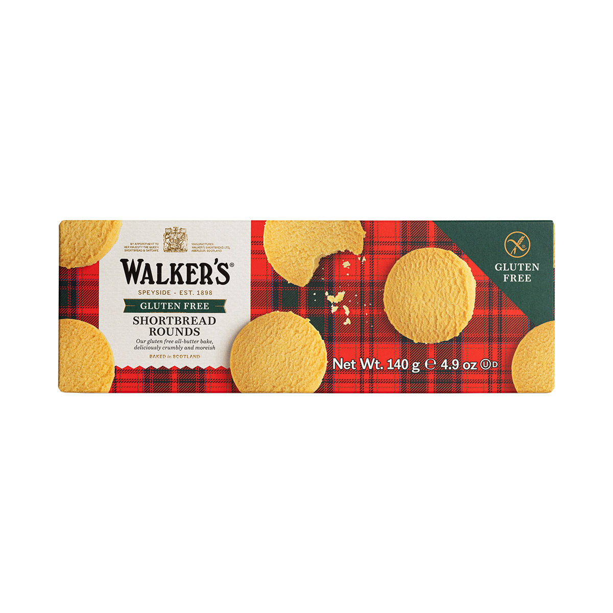 Walkers - Shortbread Rounds glutenfrei 140g